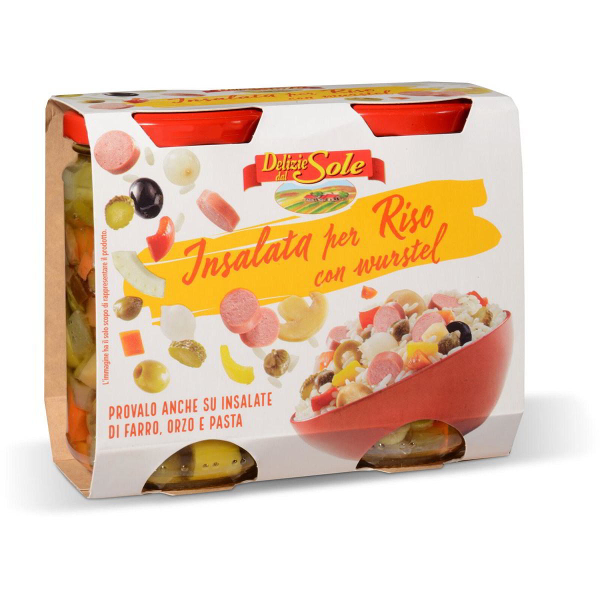 Condimento insalata per riso con wurstel DELIZIE DAL SOLE 570g (2 x 285g) in dettaglio ...