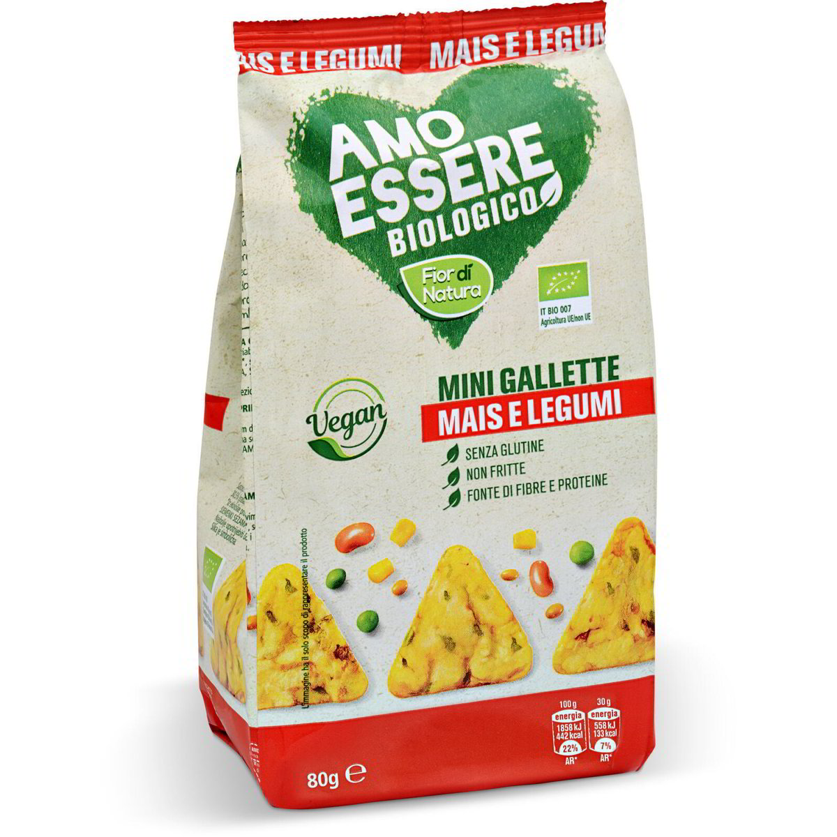 Snack mini gallette mais e legumi bio amo essere biologico | Eurospin ...