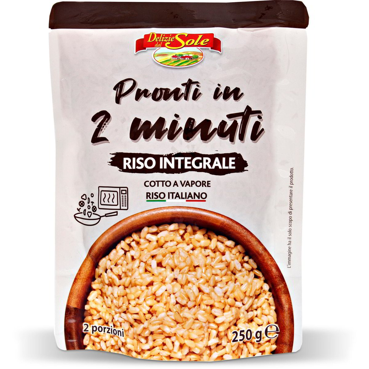 Riso integrale pronto in 2 minuti DELIZIE DAL SOLE 250g in dettaglio ...