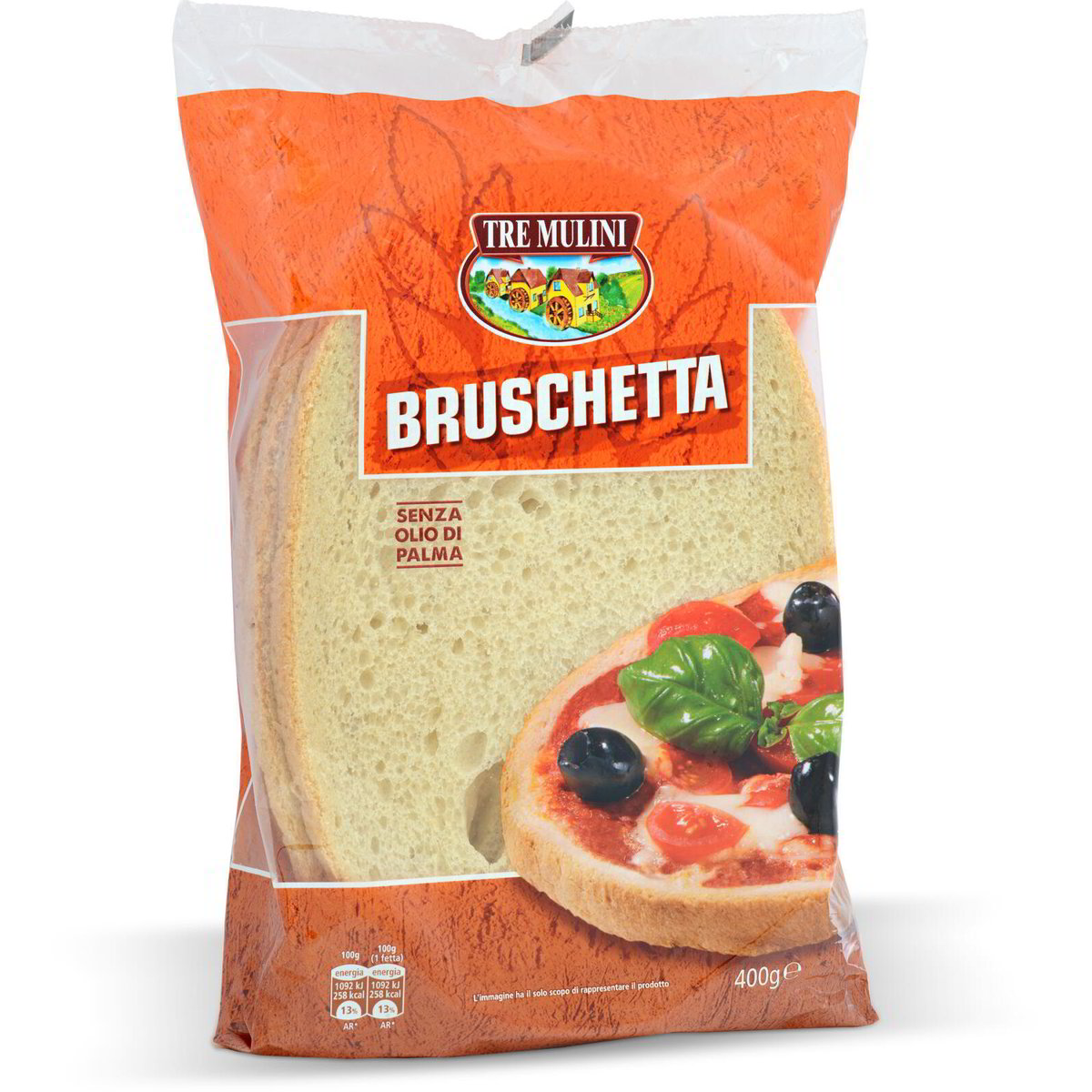 Pane da bruschetta con olio d'oliva tre mulini | Eurospin Spesa Online