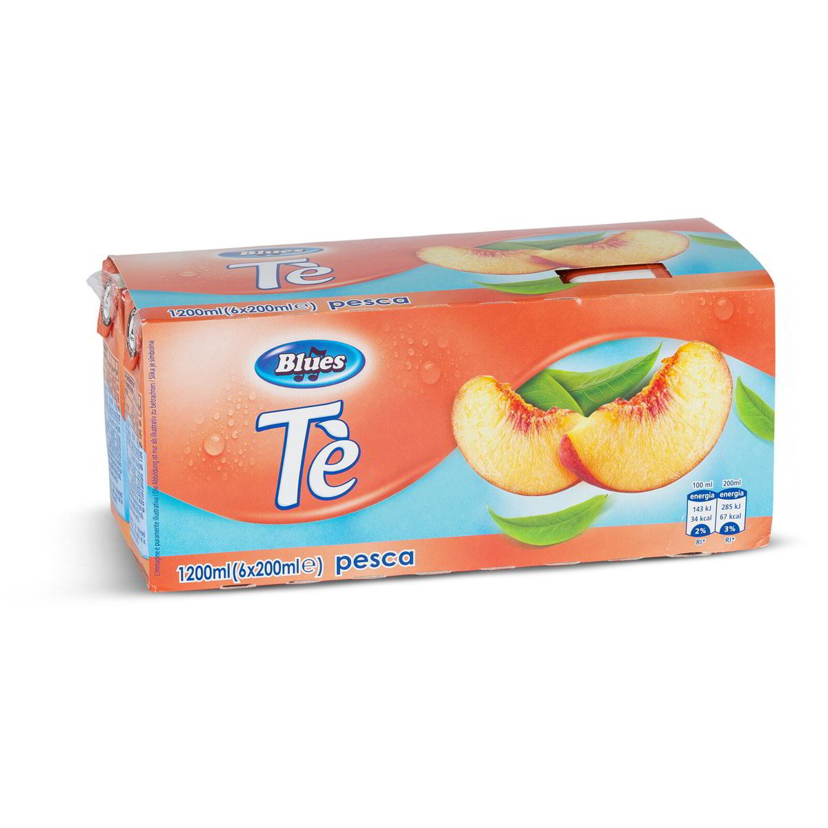 Bevanda tè alla pesca BLUES 1.200ml (6 x 200ml) in dettaglio | Eurospin ...