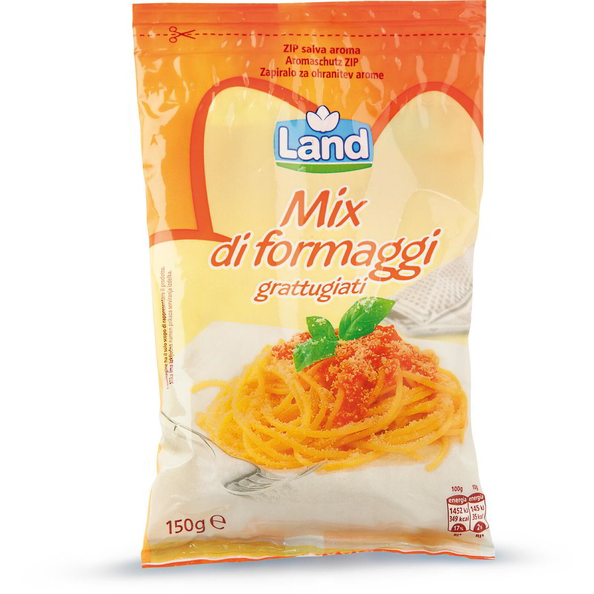 Mix di formaggi grattugiati LAND 150g in dettaglio | Eurospin Spesa Online