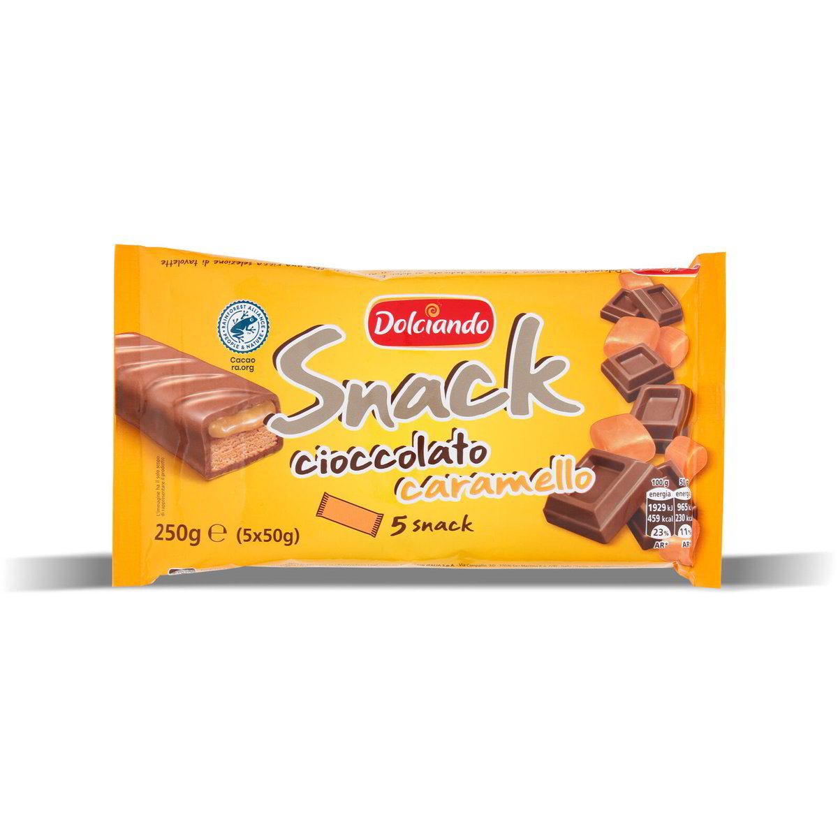 Snack cioccolato e caramello 5 pezzi dolciando | Eurospin Spesa Online