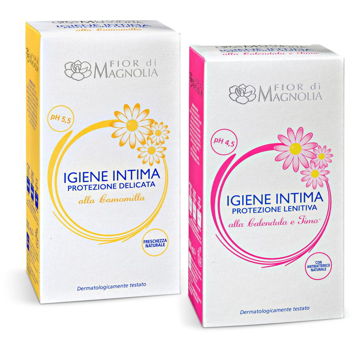 Detergente intimo camomilla / calendula e timo fior di magnolia ...