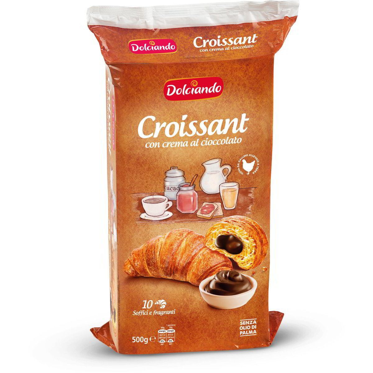 Croissant con crema al cioccolato dolciando | Eurospin Spesa Online Croissant con crema al cioccolato dolciando | Eurospin Spesa Online
