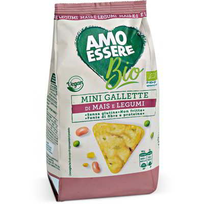 Snack mini gallette mais e legumi Bio amo essere bio | Eurospin Spesa ...