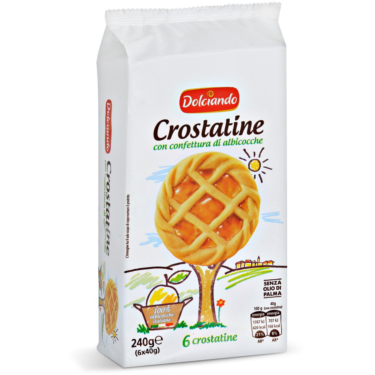Crostatine all'albicocca dolciando | Eurospin Spesa Online