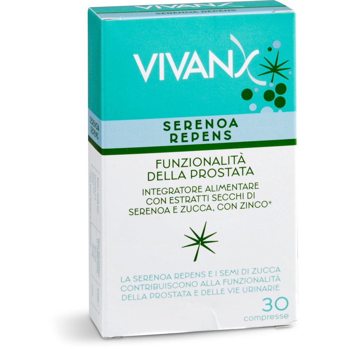 Integratore serenoa repens 30 compresse vivans | Eurospin Spesa Online