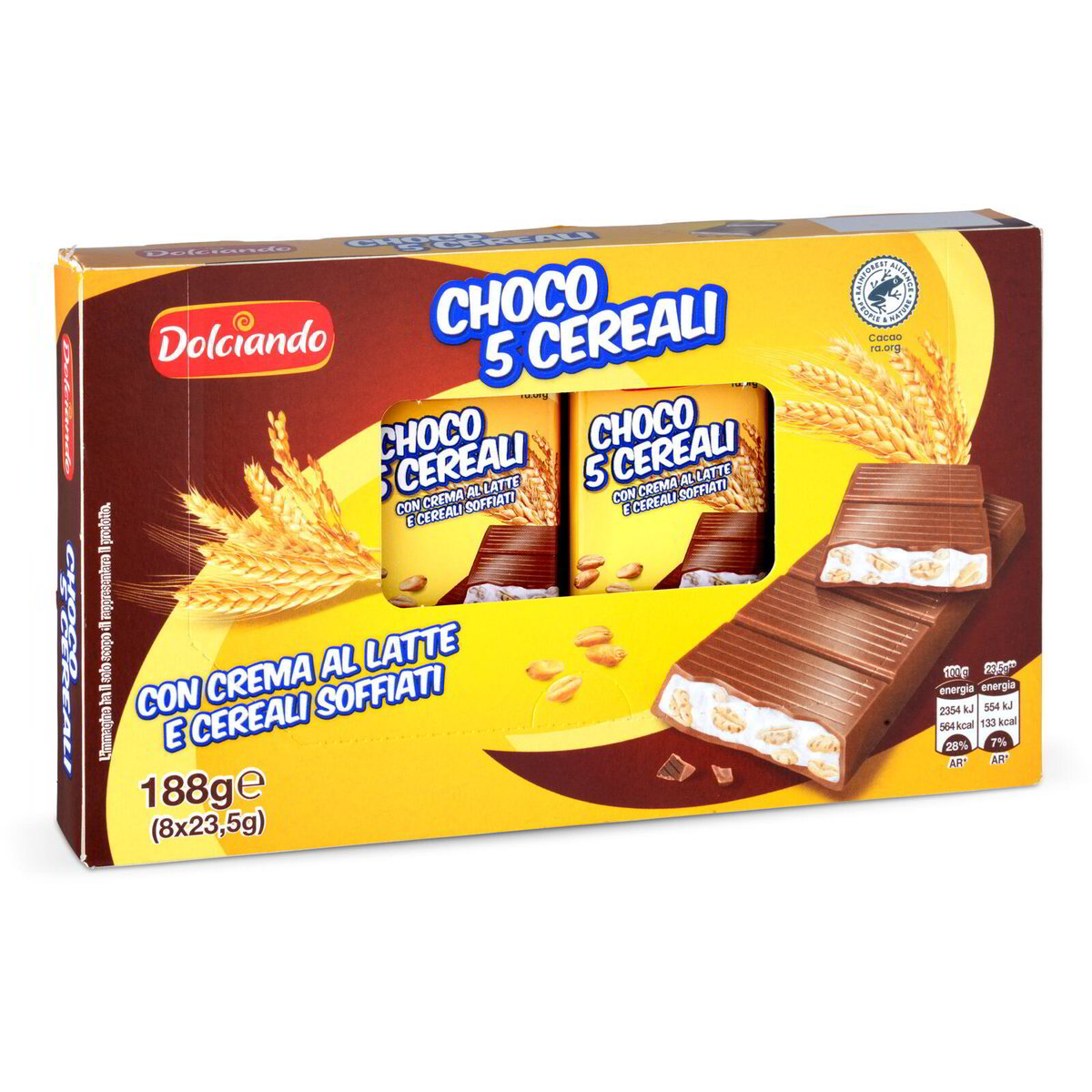 Barretta choco 5 cereali 8 pezzi dolciando | Eurospin Spesa Online
